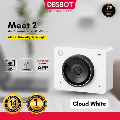 Promo OBSBOT Meet 2 AI-Powered 4K Webcam - CLOUD WHITE Cicil 0% 3x ...