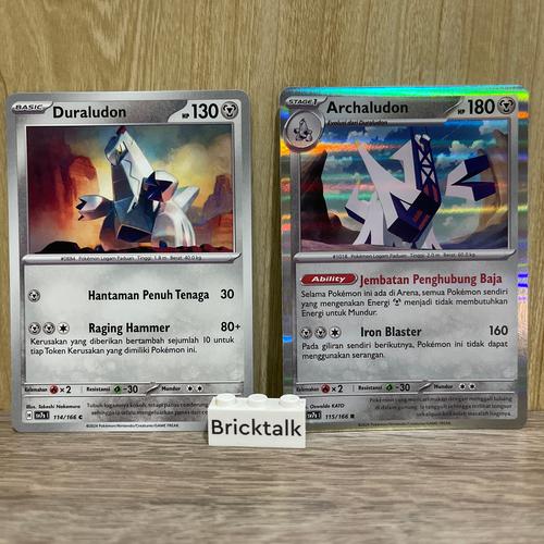 Jual Kartu Pokemon TCG sv7s Duraludon 114/166 C / Archaludon 115/166 R ...