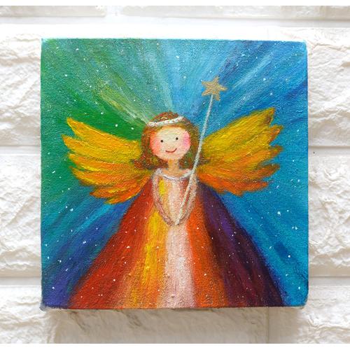 Jual Lukisan Kanvas Mini 100% Asli 15x15 - CUTE ANGEL - Kab. Bondowoso ...