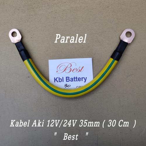 Jual KABEL BATTERY AKI / ACCU MOBIL 35 MM ( 30 CM ) " BEST " - Hitam ...