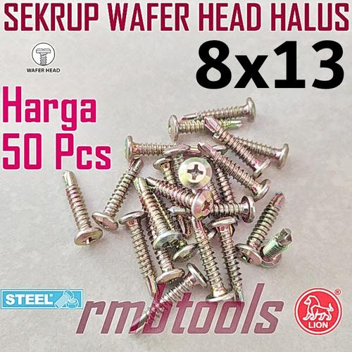 Jual Sekrup Wafer Head 8x13 1.3cm Brand Moon Lion Original Skrup SDS ...