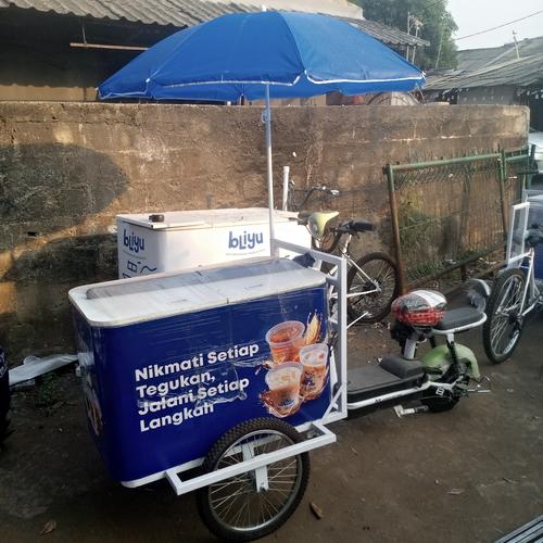Jual Sepeda Listrik Es Kopi dan Boxnya ukuran 100x60x60 cm Gerobox 2 ...