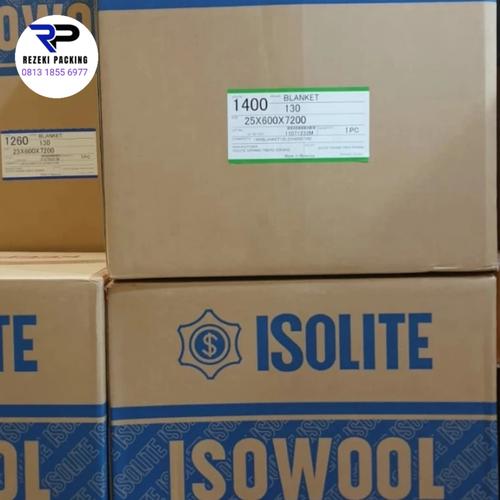 Jual CERAMIC FIBER BLANKET ISOWOOL TEBAL 25MM X 600MM X 7200MM 1400c ...