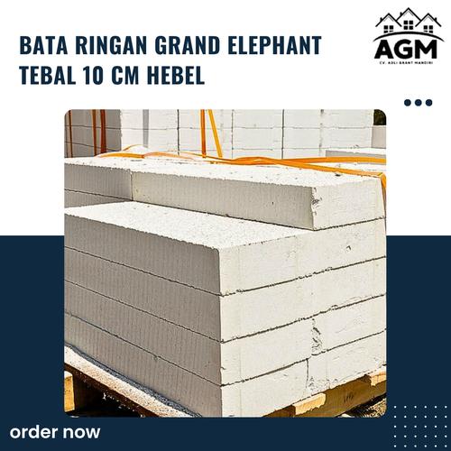 Jual bata ringan grand elephant tebal 10 cm hebel bukan Citicon harga 1 ...