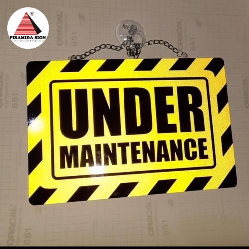 Jual 1muka gantung under maintenance dalam perbaikan sign tanda tempel ...