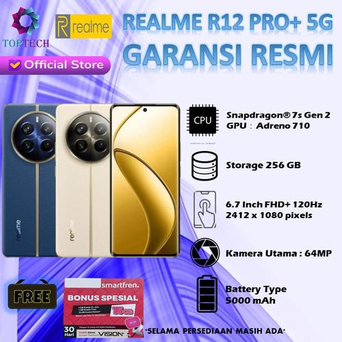 Promo Realme R12 Pro+ 5G 8GB 256GB Garansi Resmi Indonesia - +TWS ...