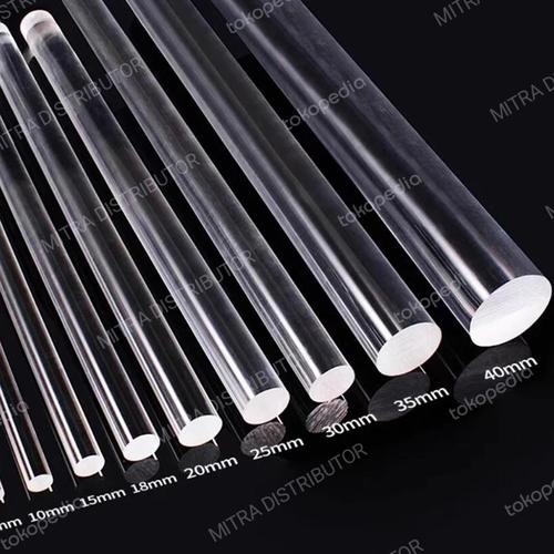 Jual Acrylic Solid Rod Clear Akrilik Padat Bening Batangan Akrilic As ...