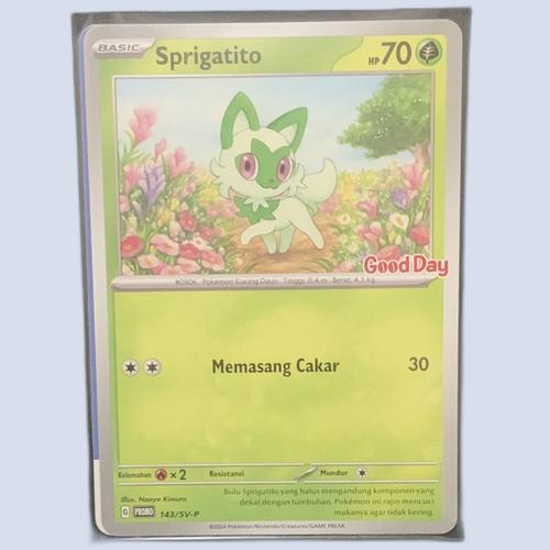 Jual Sprigatito Promo Good Day 143/sv-p Kartu Pokemon Tcg Indonesia ...