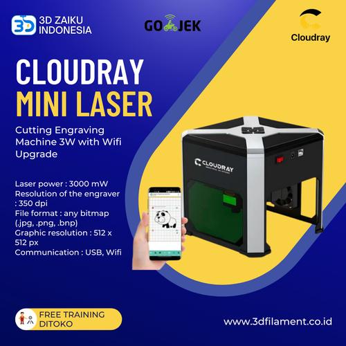 Jual Cloudray Mini Laser Cutting Engraving Machine 3W with Wifi Upgrade ...
