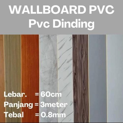 Jual wallboard pvc dinding 60cm X 3meter x0.8mm - A-003 - Jakarta Barat ...