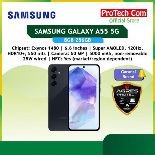 Promo SAMSUNG GALAXY A55 5G 8GB 256GB Garansi Resmi - 8/256GB BLUE ...