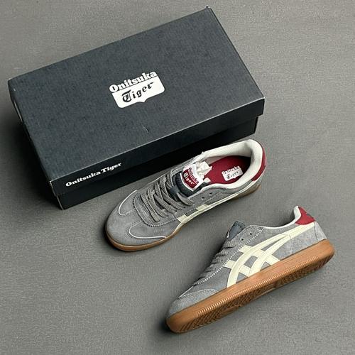 Jual Sepatu OnitsukaTiger Original TOKUTEN Suede Grey White Red ...