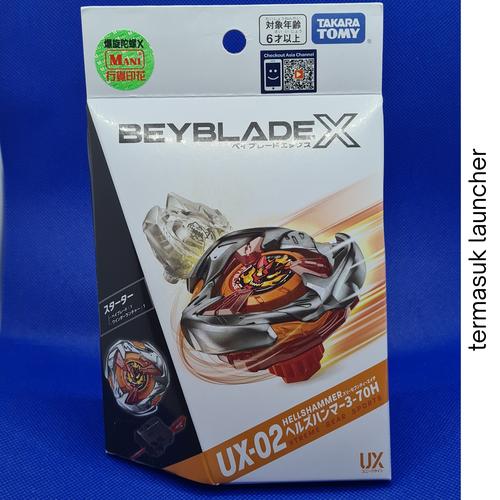 Jual Beyblade X UX-02 UX 02 Hells Hammer Hellshammer Starter Takara ...