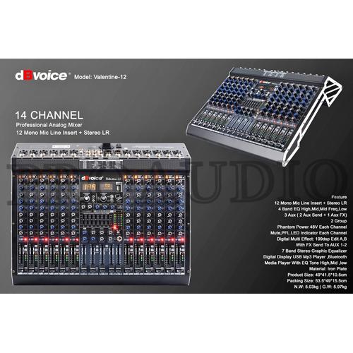 Jual Mixer DB Voice Valentine 12 / Valentine12 / Valentine -12 Mixer ...