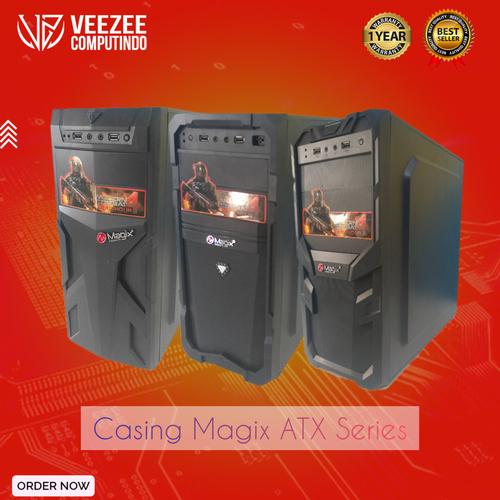 Jual casing case cpu pc komputer magix ATX series + PSU 500 watt - PSU ...