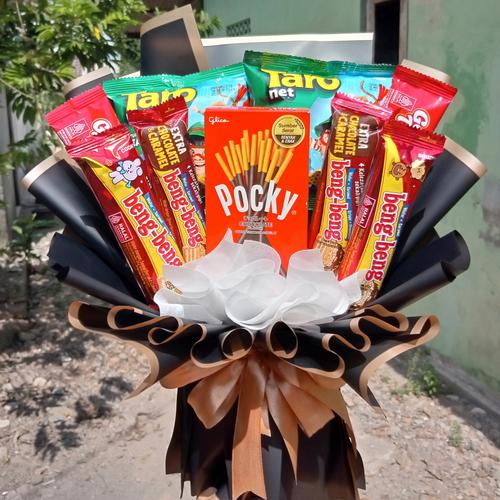 Jual buket pocky coklat / bucket pocky wisuda / buket wisuda sempro ...