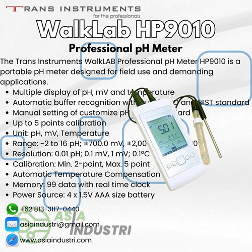 Jual Trans Instruments WalkLAB Professional pH Meter HP9010 - Kota ...