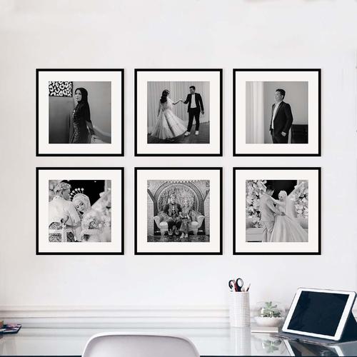 Jual Paket Cetak Foto 6pcs + List Bingkai 20x20cm Langsung Tempel Tanpa ...
