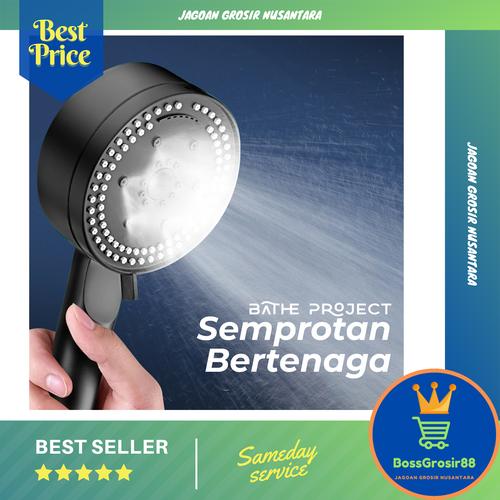 Jual Shower Mandi Hitam High Pressure 8 Mode Head Shower Premium Kepala ...