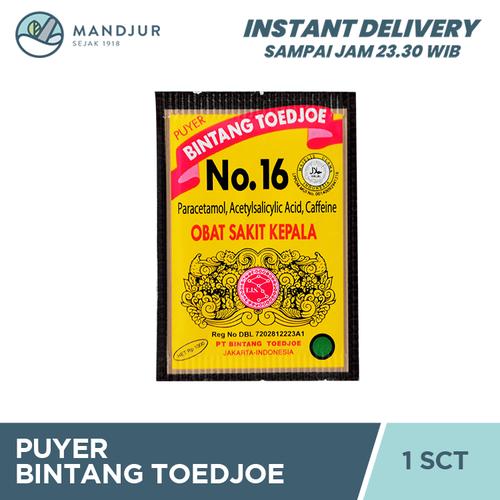 Jual Puyer Bintang Toedjoe Sachet - Puyer Pereda Sakit Kepala & Sakit ...
