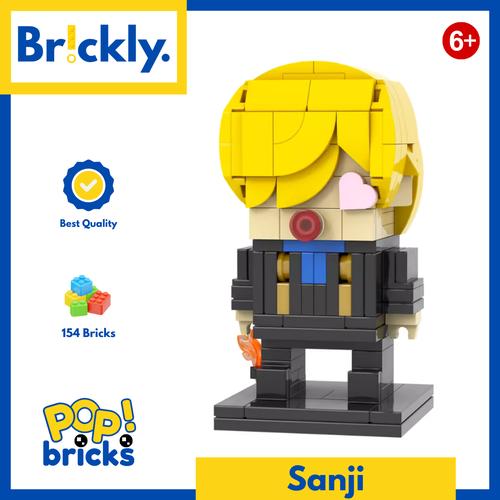 Promo Sanji - Brickly POP! Bricks One Piece Mainan Balok Susun Blocks ...