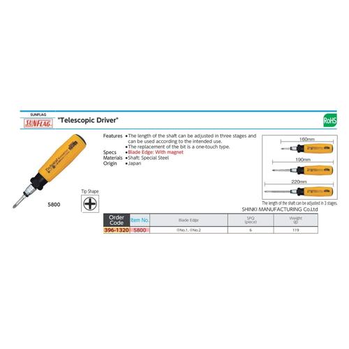 Jual SUNFLAG Telescopic Driver Technical Driver 5800 - Kab. Bekasi ...