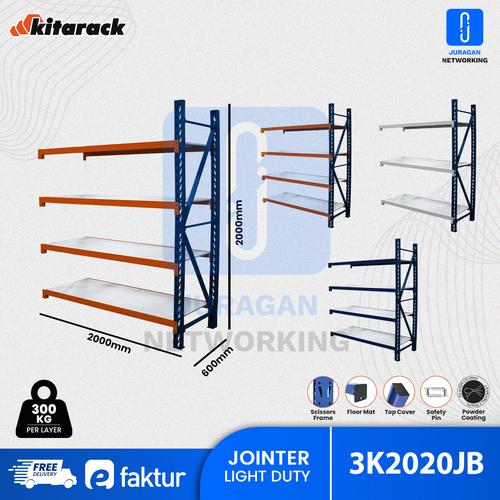 Jual Rak Gudang Besi 300kg Panjang 2 Meter Tinggi 2M Gudang 4 Susun ...