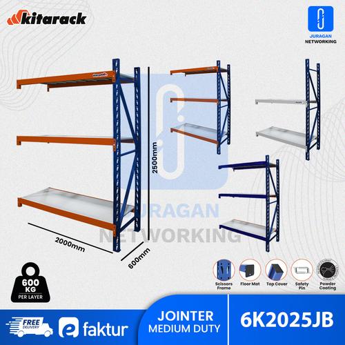 Jual Rak Gudang Besi 600kg Panjang 2 Meter Tinggi 2,5M Rack Jointer ...