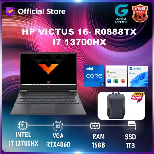 Promo HP VICTUS 16 I7 13700HX RTX4060 8GB/ 16GB 1TB W11+OHS 16.1FHD ...