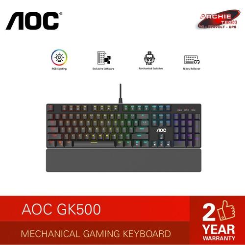 Jual Keyboard Gaming AOC GK500 Mechanical - Kota Denpasar - Archietech ...