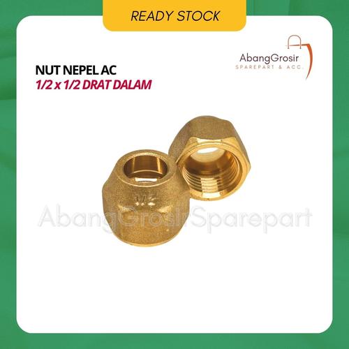 Jual Nut Nepel AC 1/2 Kuningan Mur Neple - Sparepart Niple Pipa AC ...