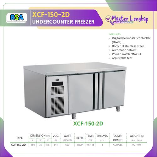 Jual RSA UNDERCOUNTER FREEZER STAINLESS STEEL XCF-150-2D / XCF1502D ...