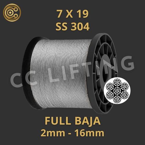 Jual Kawat Seling 5mm Stainless Steel / Wire Rope 5mm 7x19 / Kawat Sling SS 304 - Kab. Tangerang ...