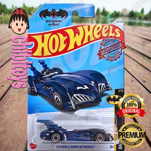 Jual Hot Wheels Batman & Robin Batmobile Biru 2024 Arkham The Movie ...
