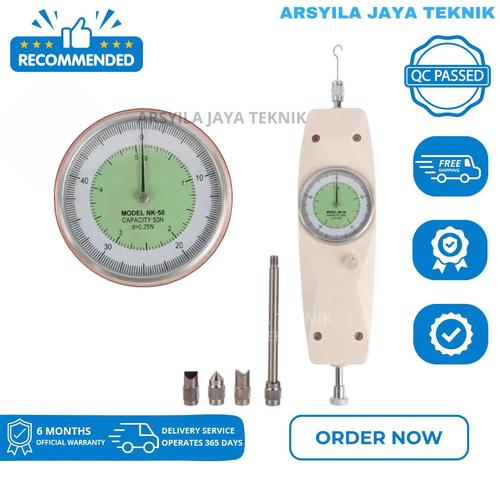 Jual Force Gauge 50kg Ukur Kekuatan Tarik Tekan Push Pull NK-500N ...