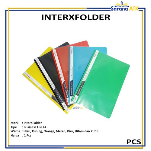 Jual INTERXFOLDER - Business File Map Plastik Ukuran F4 Warna - Pcs ...