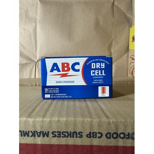 Jual 1 Dus 24 Pcs Battery Abc Biru Aa A2 1.5v Batterai Dry Cell Battre ...
