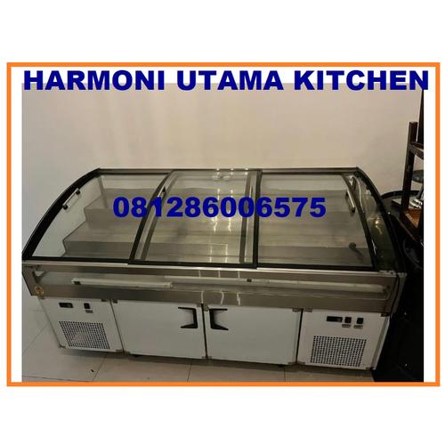 Jual Showcase chiller sliding with undercounter freezer Snow Village - Kota Bekasi - Harmoni ...