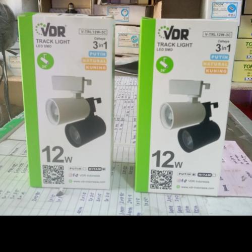 Jual lampu led track light 3in1 color 3warna 12W - body hitam - Kota ...