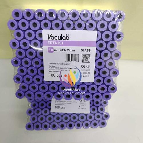 Jual Tabung darah EDTA 3ml - Vacutainer EDTA Blood Collection Tube Ungu ...