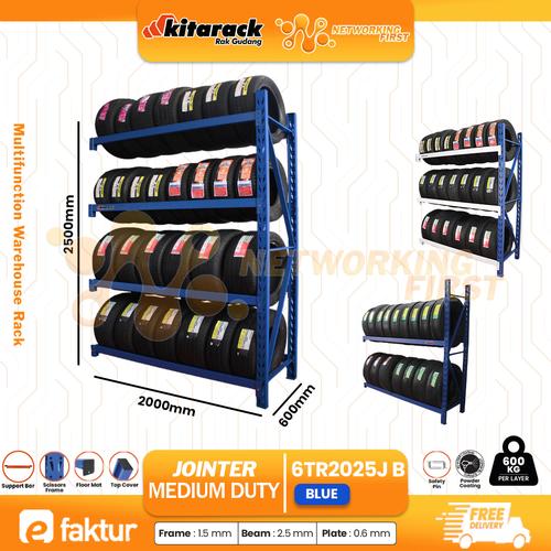 Jual 6TR2025J - Rak Besi Jointer Frame Biru Tire Rack Series 600kg ...