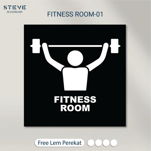 Jual Sign Board Fitness Room | Papan Tanda Ruang Fitness Label Akrilik ...