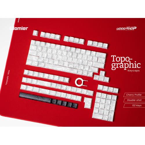 Promo Womier Topographic | Topography 132-Key Cherry Profile Double ...