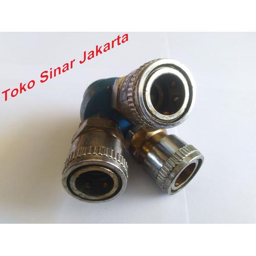 Jual Quick Coupler Plug Cabang 3 Sambungan Sambung Selang Kompresor ...