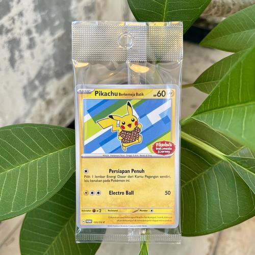 Jual PIKACHU Berkemeja Batik Motif Staryu 155/SV-P Kartu Pokemon Promo Pikachu's Indonesia ...