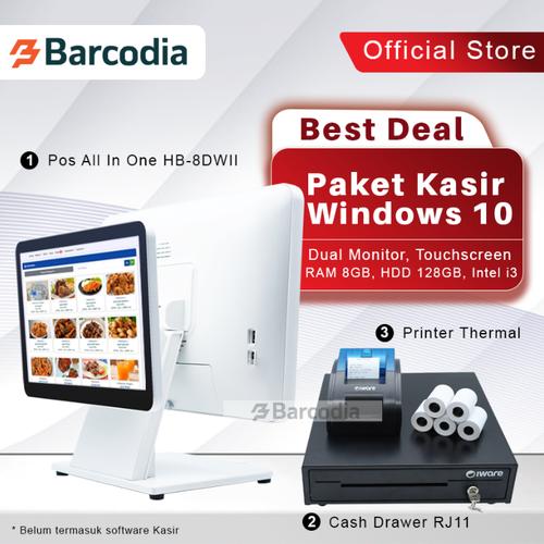 Promo Mesin Kasir PC All in One Touchscreen Dual Monitor Intel i5 - Komputer Kasir - Klinik ...