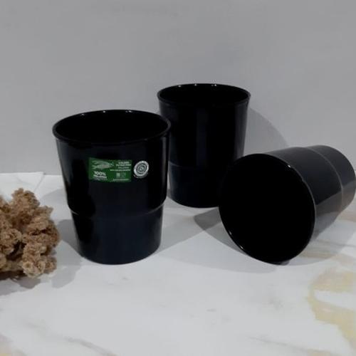 Jual Gelas Hitam Melamin Minum Air Teh Ocha Jus Kopi Tea Flying Fish ...