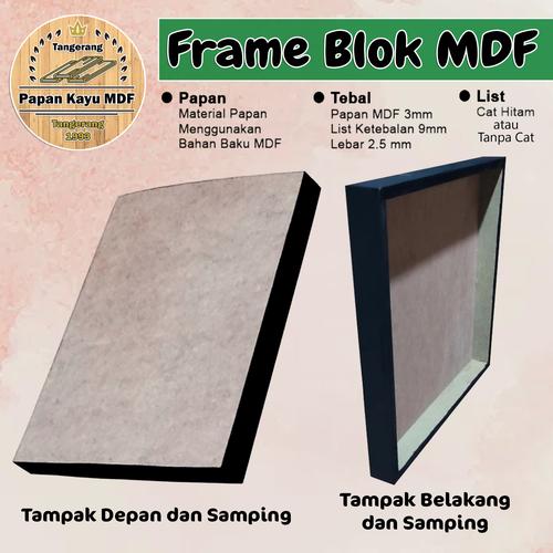 Jual Frame Blok Kayu MDF / PitcBox / Bisa Custom Ukuran Pigura Fotoblok ...