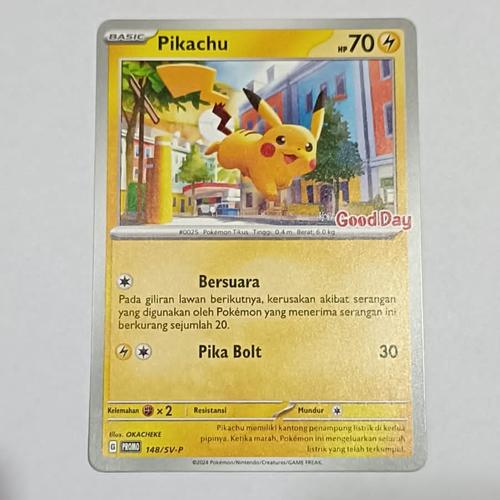 Jual KARTU PIKACHU - POKEMON TCG INDONESIA PROMO GOOD DAY RARE - Kota ...