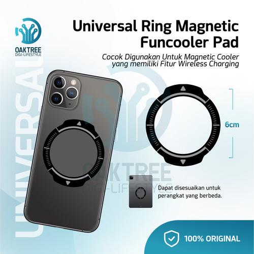 Jual Oaktree Universal Magnetic Ring Stiker Magnet Wireless Charging ...